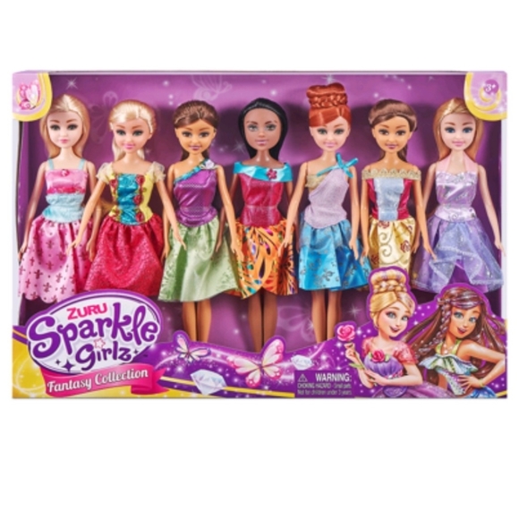 Sparkle Girlz | Toys | Zuru Sparkle Girlz Set Of 7 Dolls | Poshmark